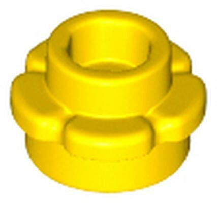 Деталь Lego 24866 Plate, Round 1 x 1 with Flower Edge (5 Petals)
