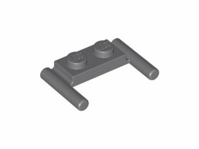 Деталь Lego 3839b Plate, Modified 1 x 2 with Bar Handles - Flat Ends, Low Attachment