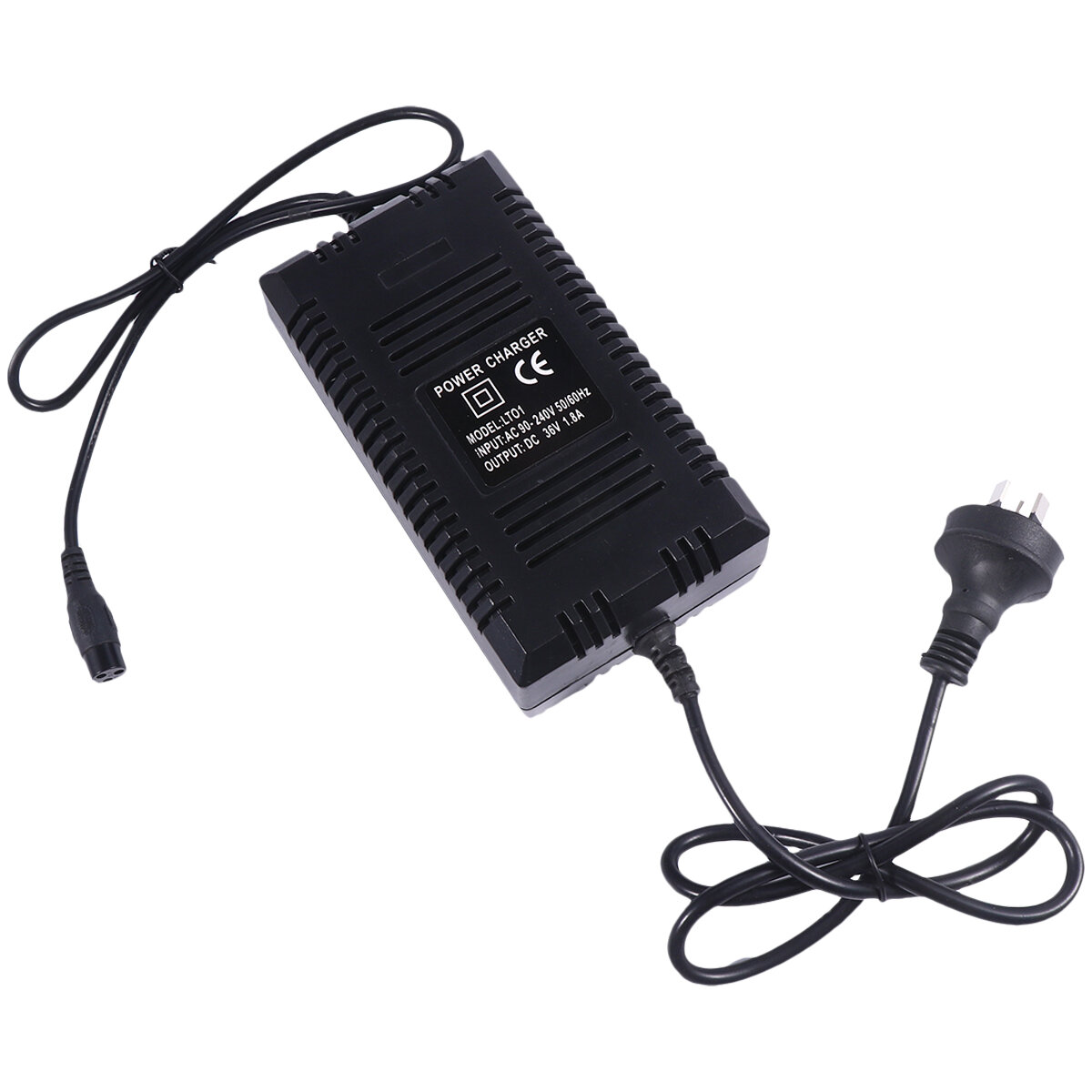 Зарядное устройство для электромобилей 36 В, зарядное устройство для электровелосипедов, зарядное устройство для свинцово-кислотных аккумуляторов, интеллектуальное, 1,6-2,0 А (оригинальный австралийский стандарт - применимое напряжение AC240)