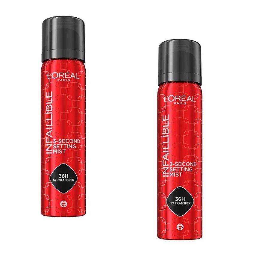 Спрей l'Oreal Infaillible для фиксации макияжа, 75мл 2шт