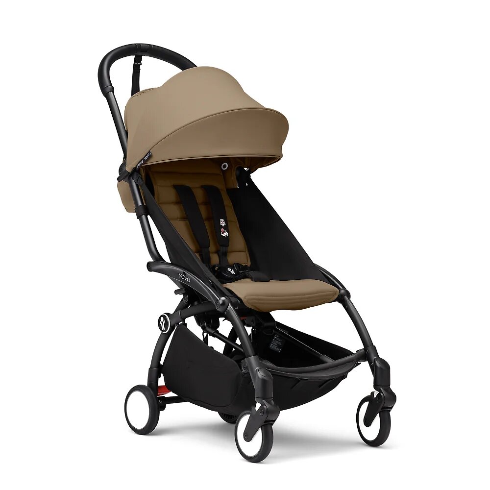 Прогулочная коляска Stokke YOYO 3 Black 6+, цвет Toffee (Кофейный), артикул производителя 646002 / 646408