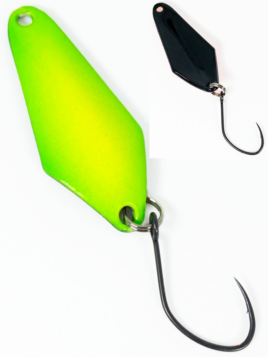 Блесна колебалка Зябликов Ромбик 3.2cм. 1.9гр fluo