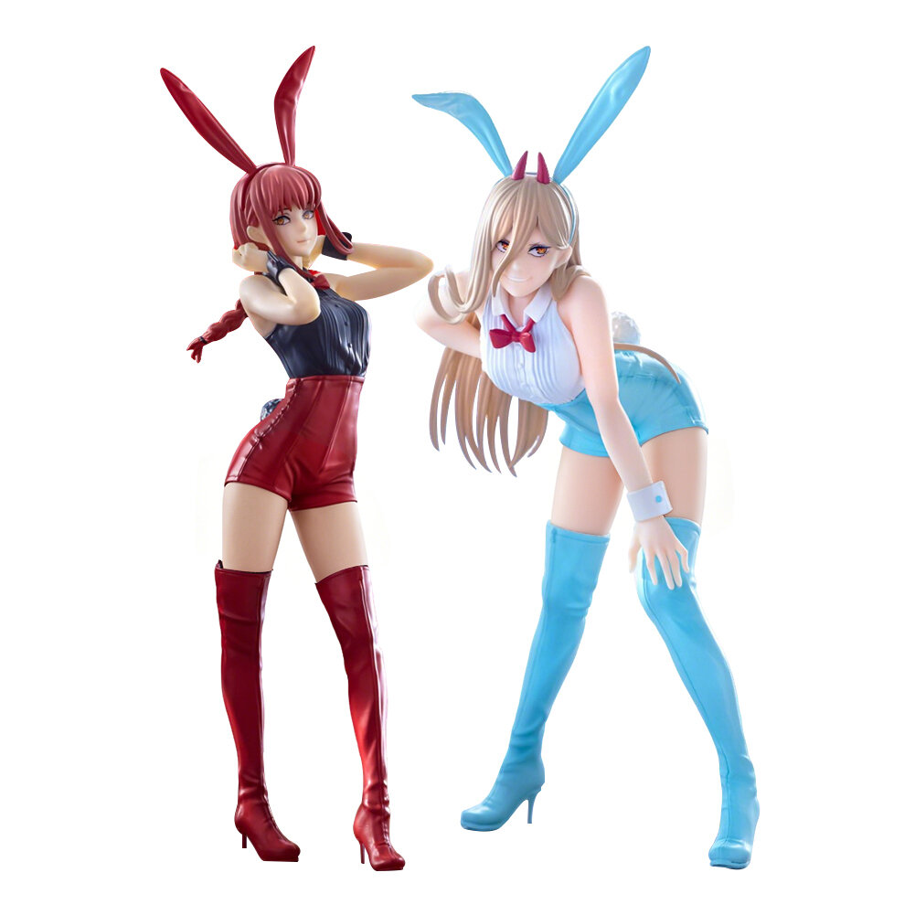 Фигурка Человек бензопила Дэнджи Макима Пауэр /фигурка Chainsaw Man Makima, Power Bunny Girl figure 20см, игрушки, украшение для стола/коллекционная статуэтка для рабочего стола , 2 шт.