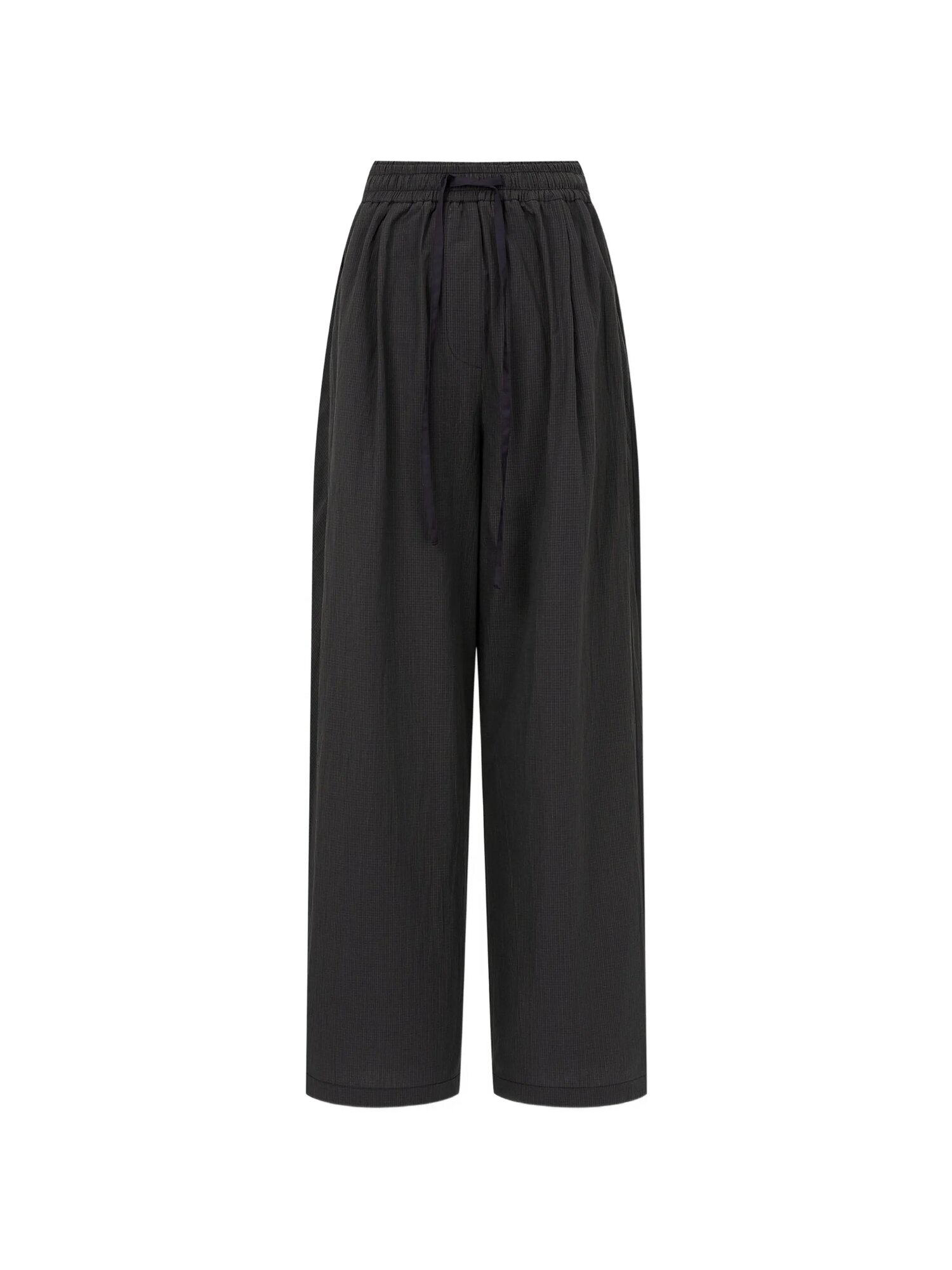 Брюки Check-pattern drawstring trousers