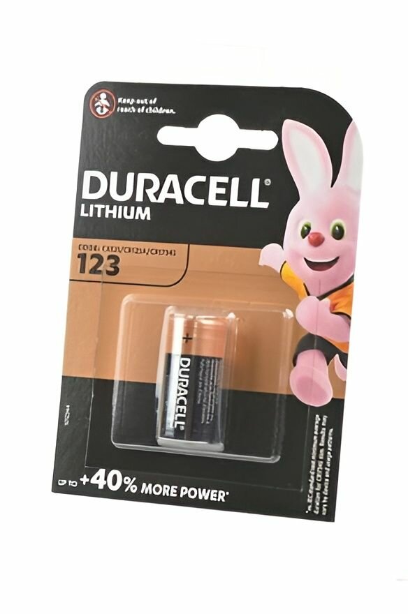 Батарейка DURACELL HIGH POWER LITHIUM CR123A BL1 1шт.