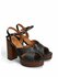 Босоножки L'Arianna Cross-strap platform sandals, размер 37, черный