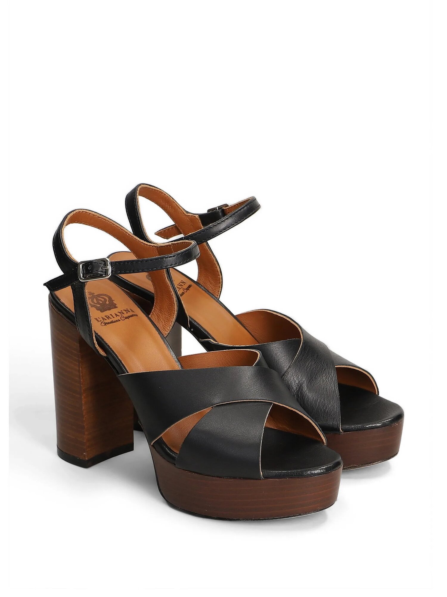 Босоножки Cross-strap platform sandals