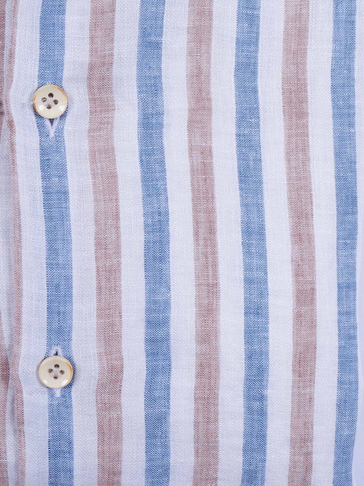 Рубашка SONRISA Vertical-stripe spread-collar shirt, размер 3XL, white — фото 1