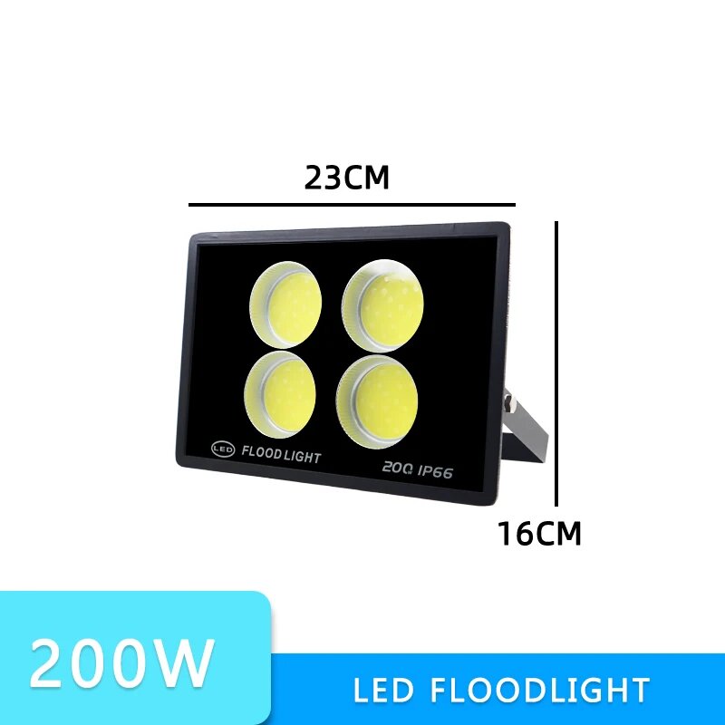 LED прожектор 1000Вт 800Вт 500Вт 400Вт 300Вт 200Вт 100Вт AC 220V наружный настенный прожектор фонарь IP66 водонепроницаемый уличный светодиодный свет