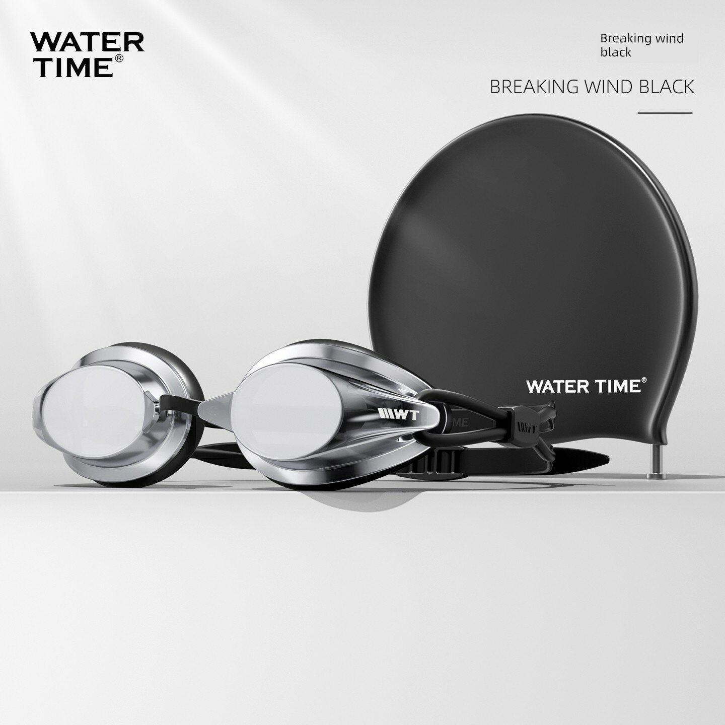 WaterTime женские очки для плавания с рецептом, ионное антизапотевание, комбо ветровой черный и сиэтл ночи, без рецепта