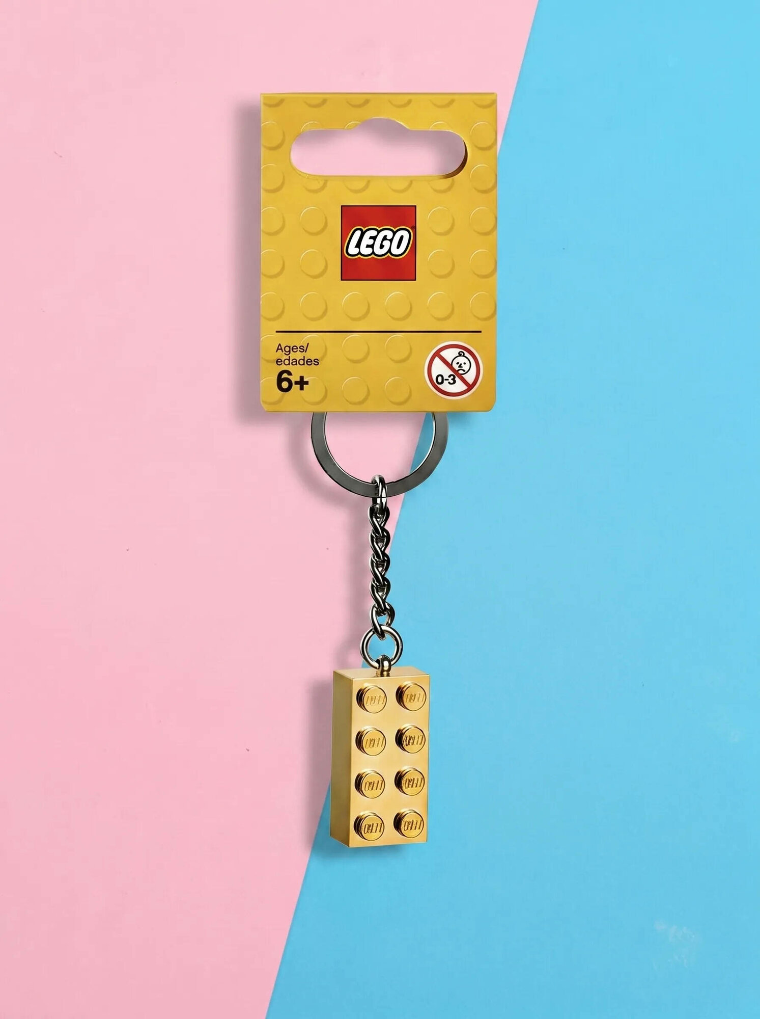 Конструктор LEGO Брелки LEGO 850808 Брелок LEGO 850808 «Золотой 2x4 Stud», 2013 год