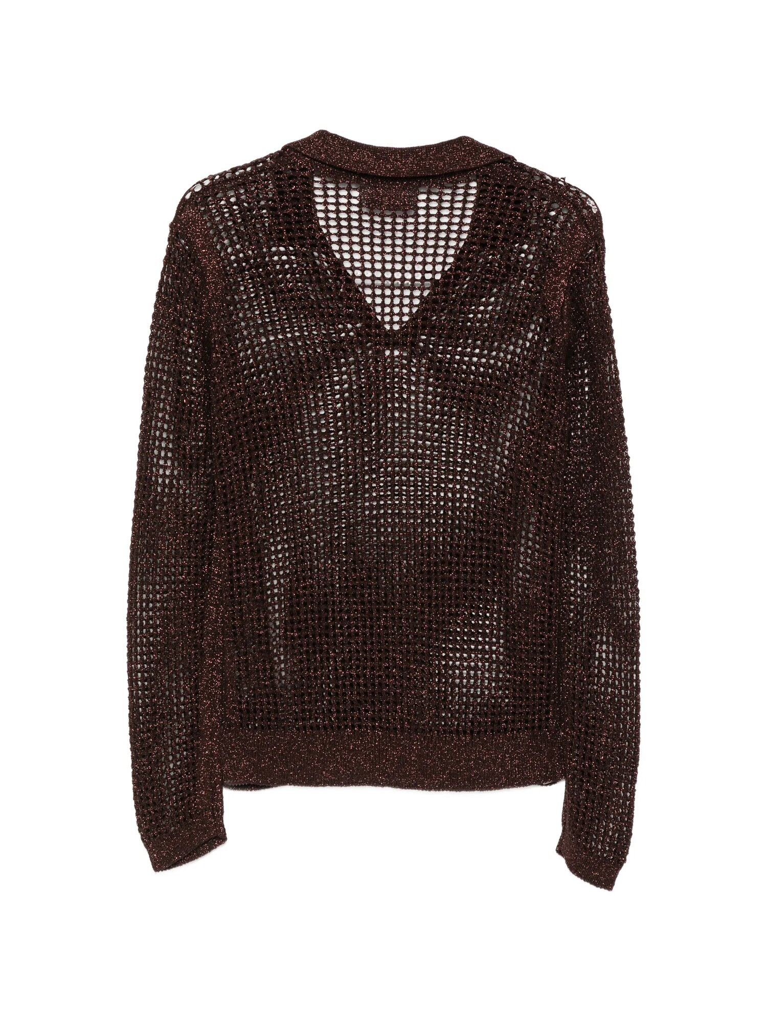 Свитер MC2 Saint Barth Lurex open-knit sweater, размер 42 — фото 1