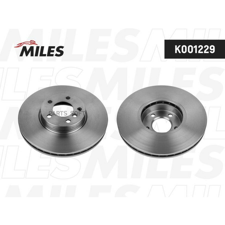 MILES K001229 Диск тормозной BMW X5 E70 3.0/X6 E71 3.0 (USA) передний D=332мм. ()