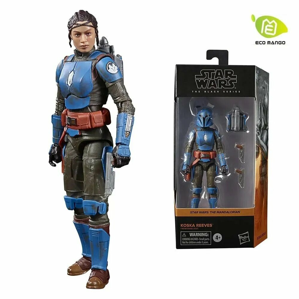 Фигурка HasBro Star Wars The Mandalorian Коска Ривз черная серия 15см