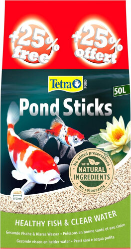 Корм для прудовых рыб Tetra Pond Sticks палочки (40л+25%) 50л