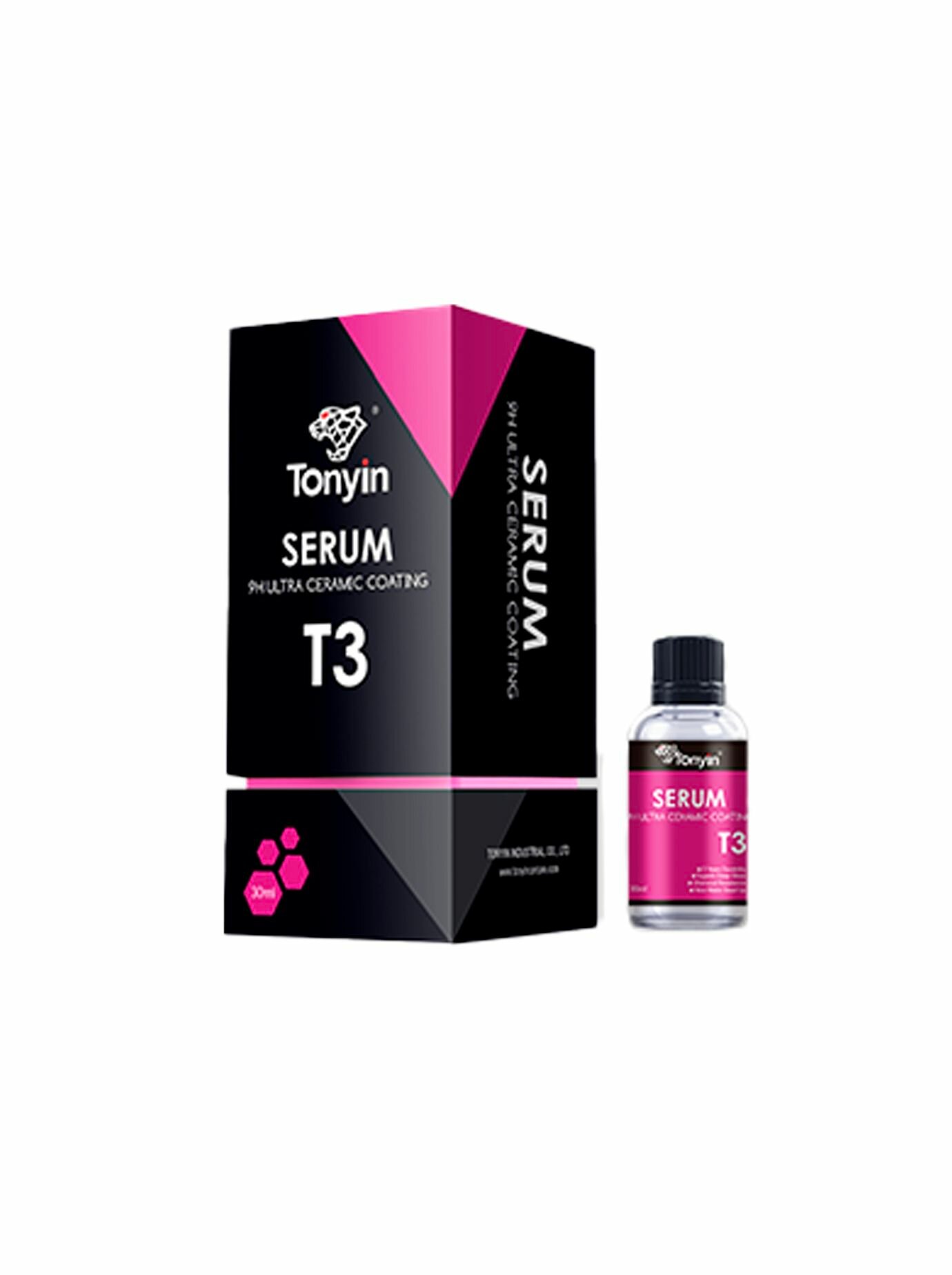 T3A Керамическое покрытие для кузова SERUM 9H ULTRA CERAMIC COATING TONYIN, 30 мл.
