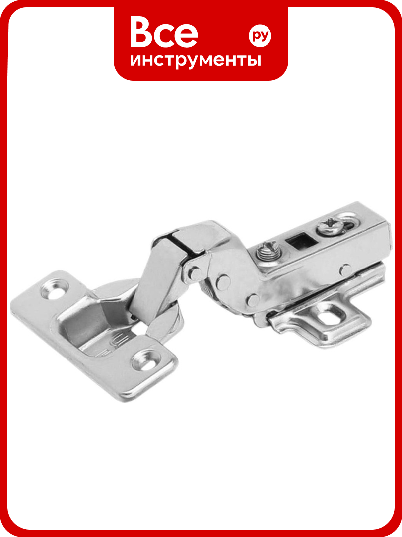 Вкладная петля MF 91370.082 Clip-on с доводчиком 9551v из стали с хромированным покрытием, для врезного монтажа