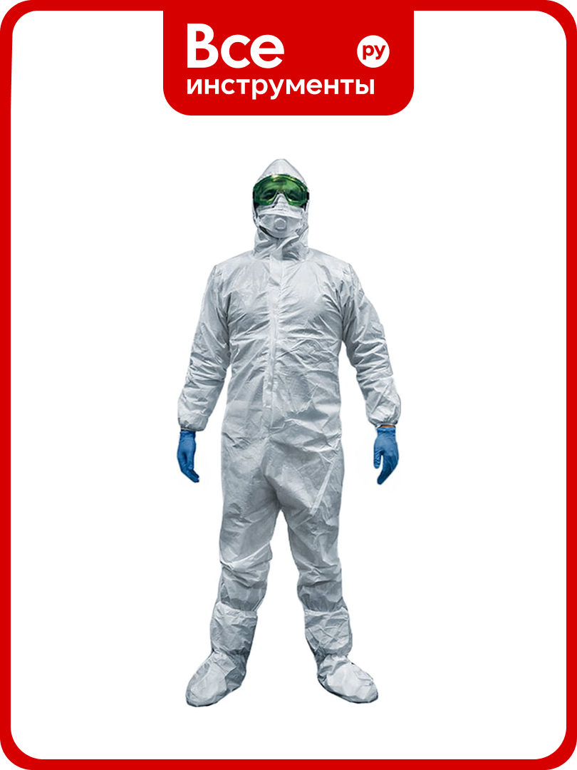 Защитный комбинезон берта ECOTEX, дышащий, 65 г/м², размер XL ЕКО-TLM01 BASIC-XL