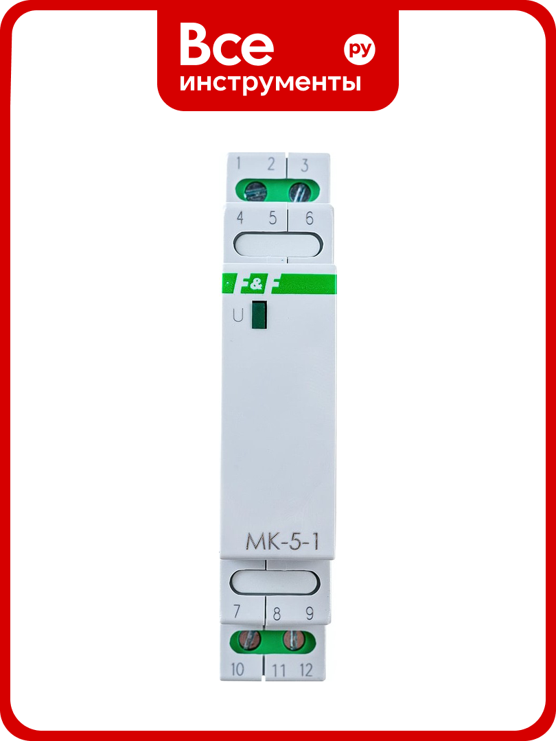 Модуль защиты контактов Евроавтоматика F&F MK-5-1 EA06.002.001, для постоянного тока, с высокой степенью защиты
