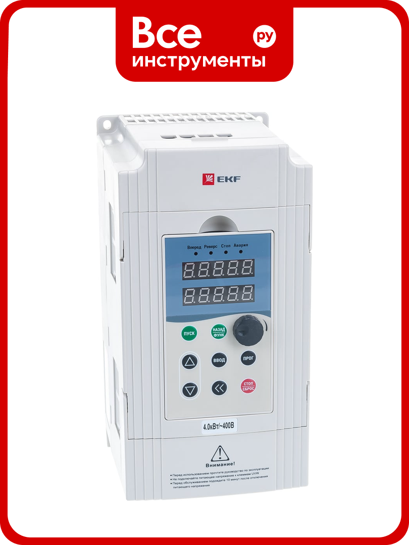 Преобразователь частоты EKF PROxima VECTOR-100 4/5,5кВт, 3х400В VT100-4R0-3B