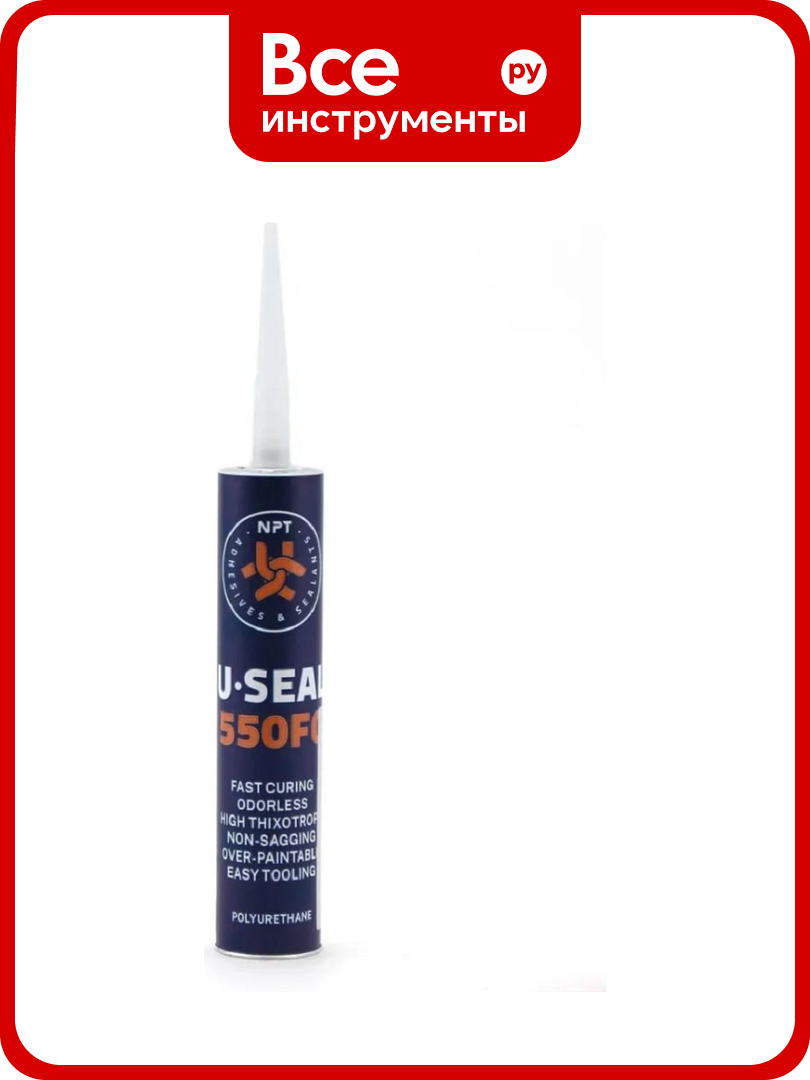 Герметик, U-SEAL, полиуретановый U-SEAL черный 550FC, 310 мл 0114201700, алюминиевый, кузовного ремонта