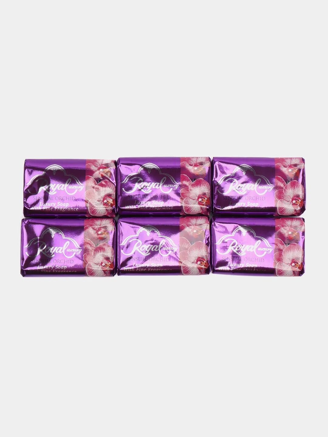 Набор мыла Royal Sensual Orchid, 120 г, 6 шт, гипоаллергенное