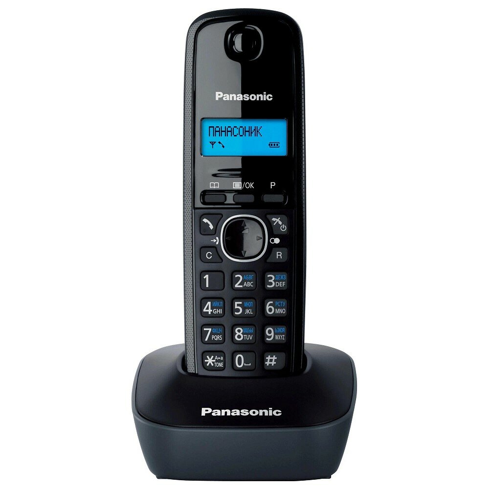 Радиотелефон Panasonic KX-TG1611RUH Черный, серый