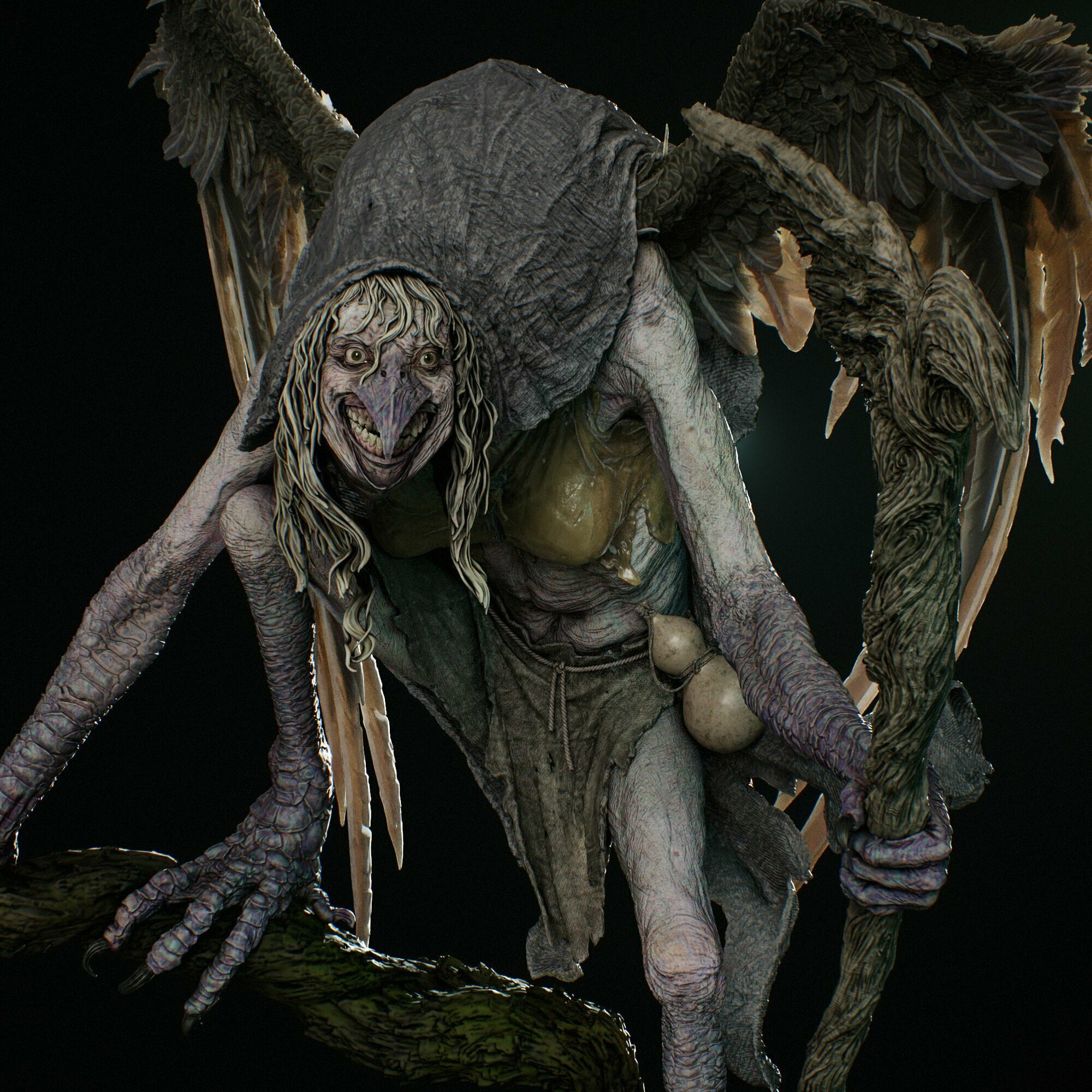 Сборная модель Matinta Pereira (Brazilian Folklore), 300мм (без базы), 1/6 для покраски