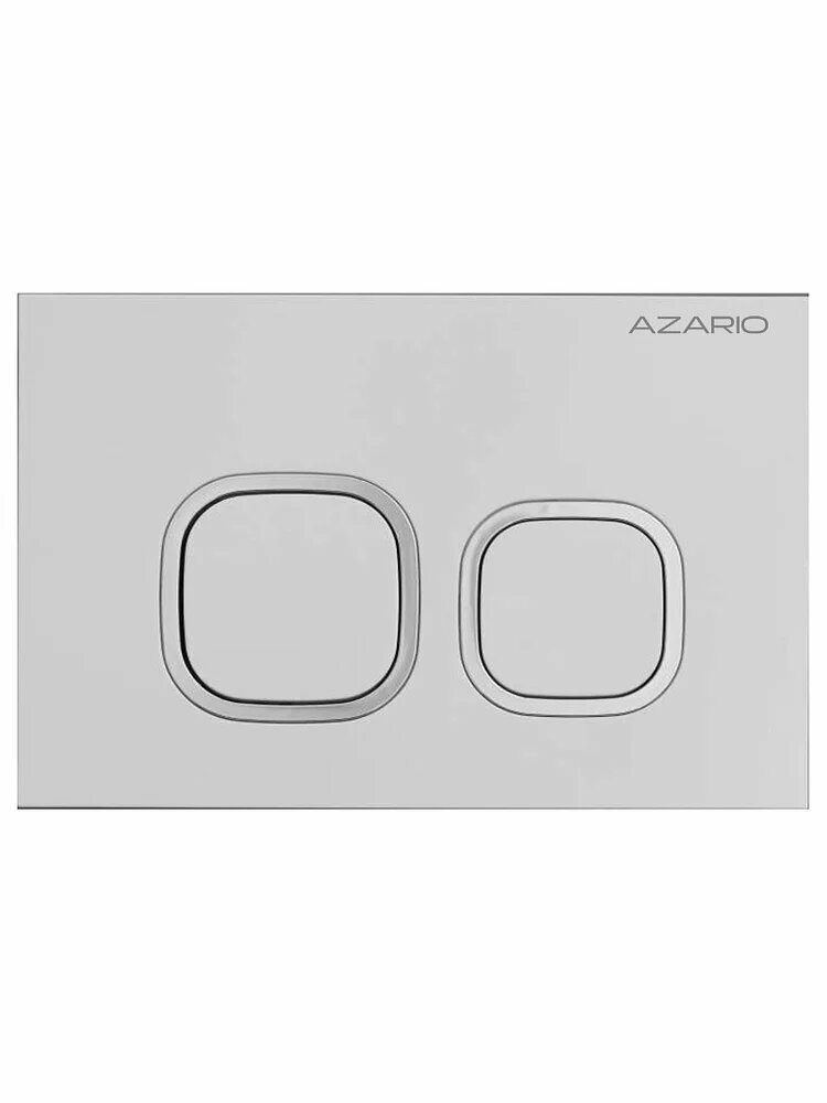 Кнопка смыва для унитаза AZARIO NEW-TS AZ-ABS-002-CH хром, глянцевая, кнопка для инсталляции, двойной смыв