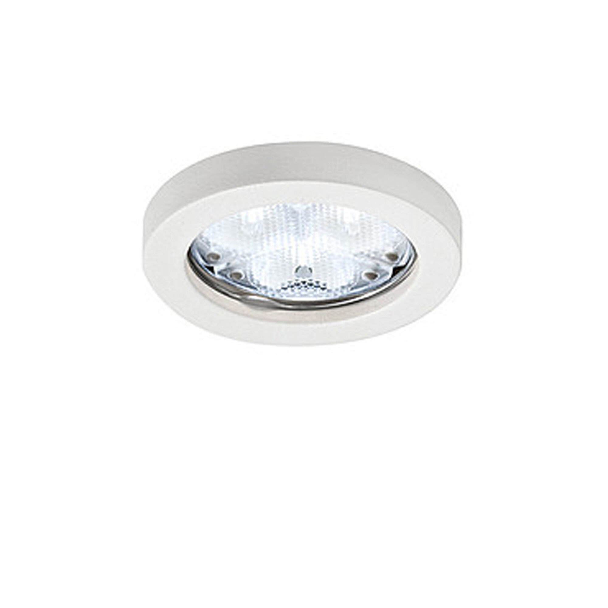 Fabbian Светильник точечный Venere, ᴓ70 мм, ᴓ10 мм, LED 3х3W 40 6000K, белый (1 шт.)