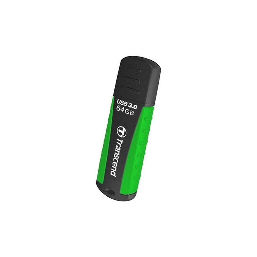 Флешка 64GB Transcend JetFlash 810 USB 3.0 черно-зеленая TS64GJF810
