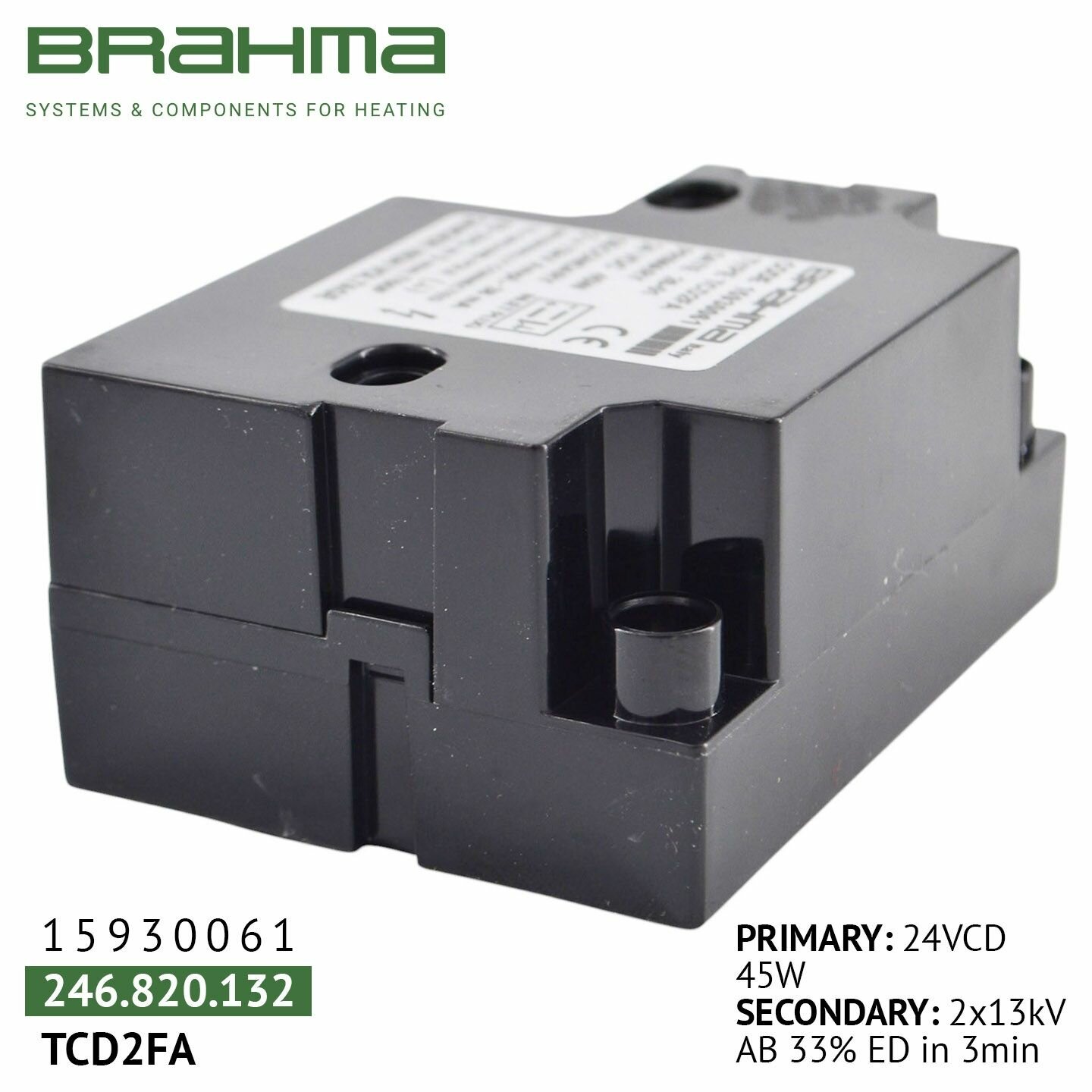 Трансформатор Brahma TCD2FA, 15930061 — фото 1