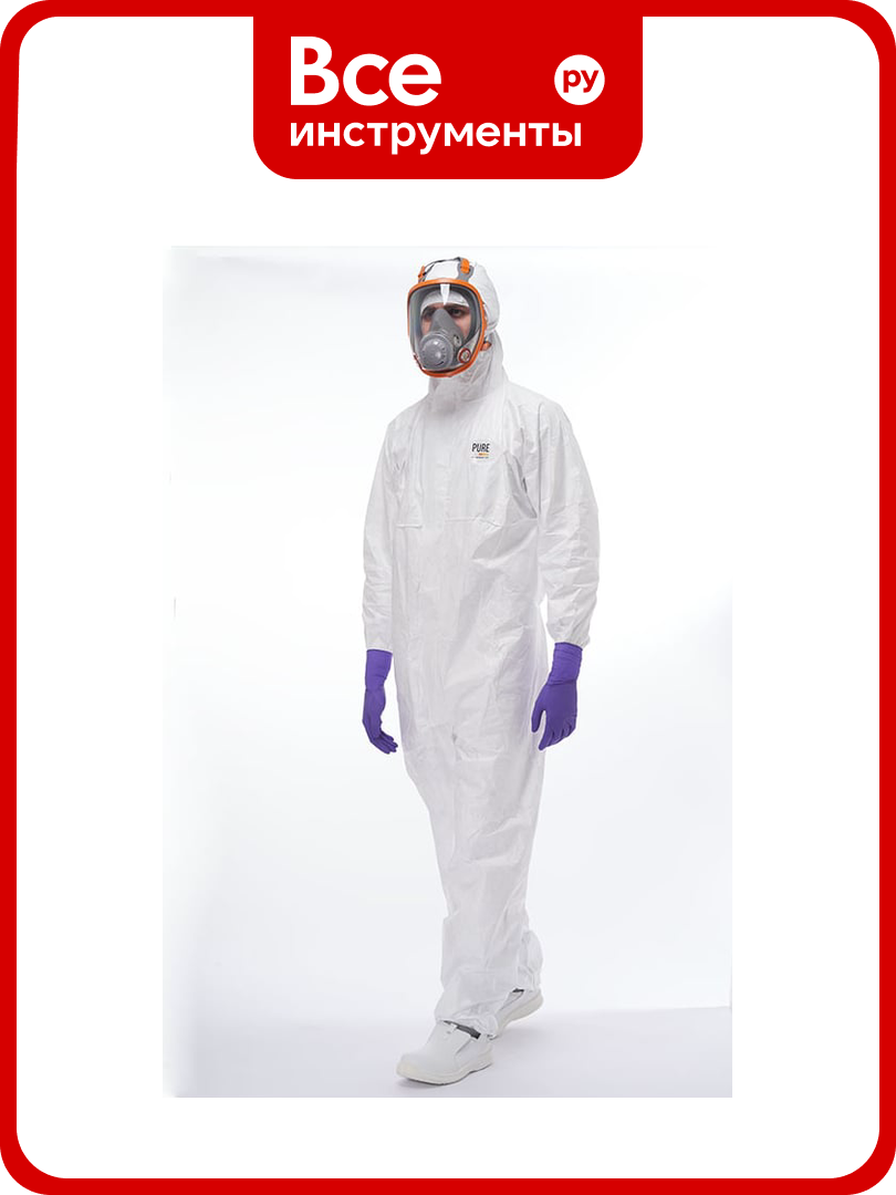Защитный Комбинезон Puretech С7, материал Tyvek, плотность 42 г/м2, размер XXXL, шт C7006