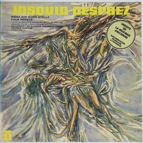 Винтажная виниловая пластинка JOSQUIN DESPREZ - MISSA AVE MARIS STELLA, FOUR MOTETS