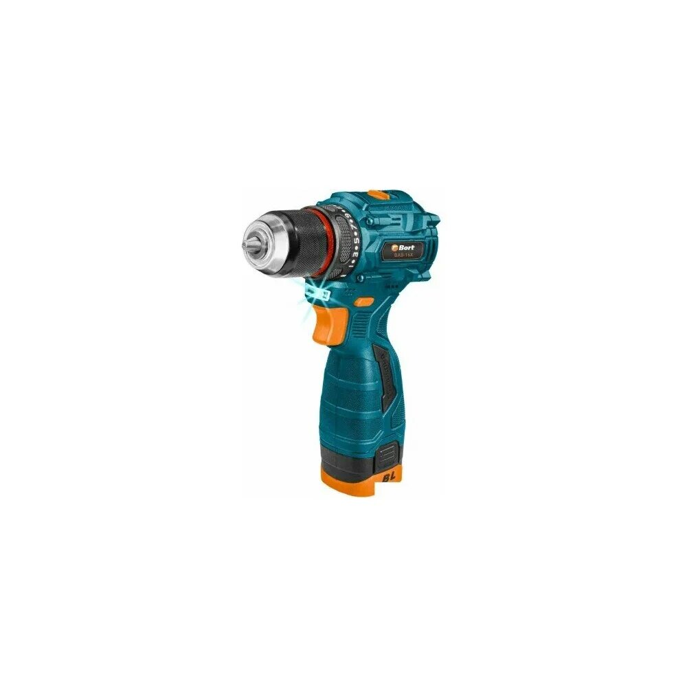 Дрель-шуруповерт аккумуляторная BORT BAB-16X (2x2Ah) 93414905