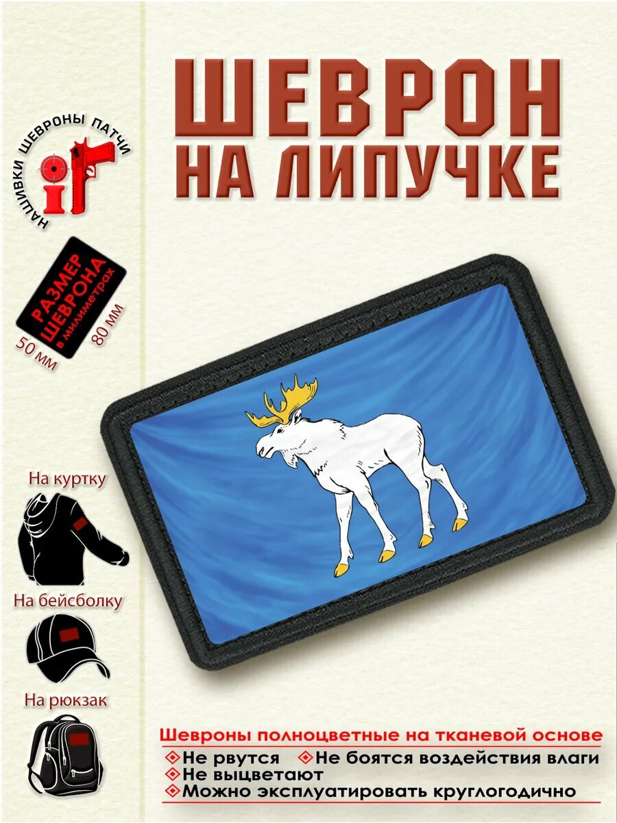 Шеврон "Флаг и герб Йошкар-Олы" dtf