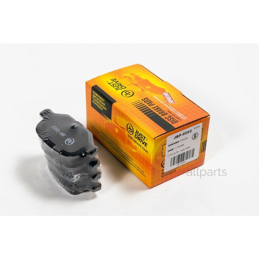 JUST DRIVE JBP0552 Колодки тормозные дисковые, задние