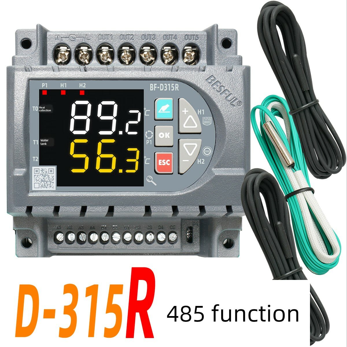 Контроллер уровня воды D-315R с функцией RS-485 для солнечных систем отопления горячей воды