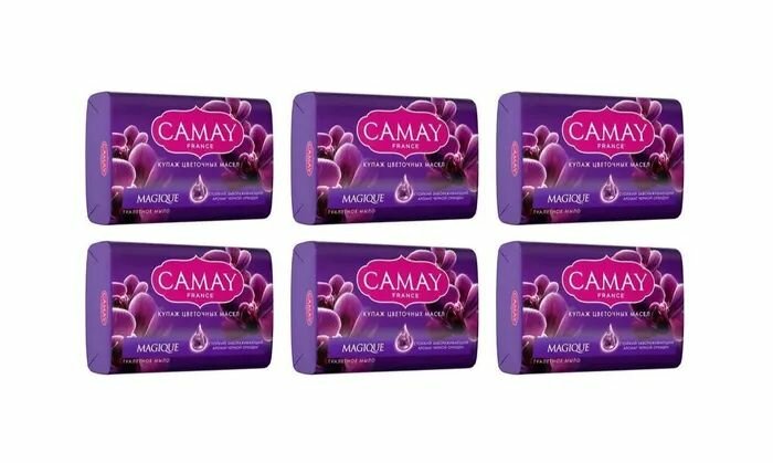 Camay Туалетное мыло Магическое заклинание, 85 гр, 6 уп.