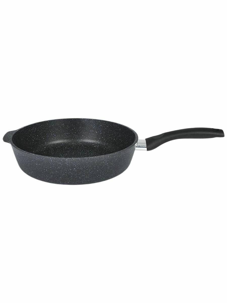 Сковорода KUKMARA глубокая сггч280а 280мм с ручкой АП линия Granit black