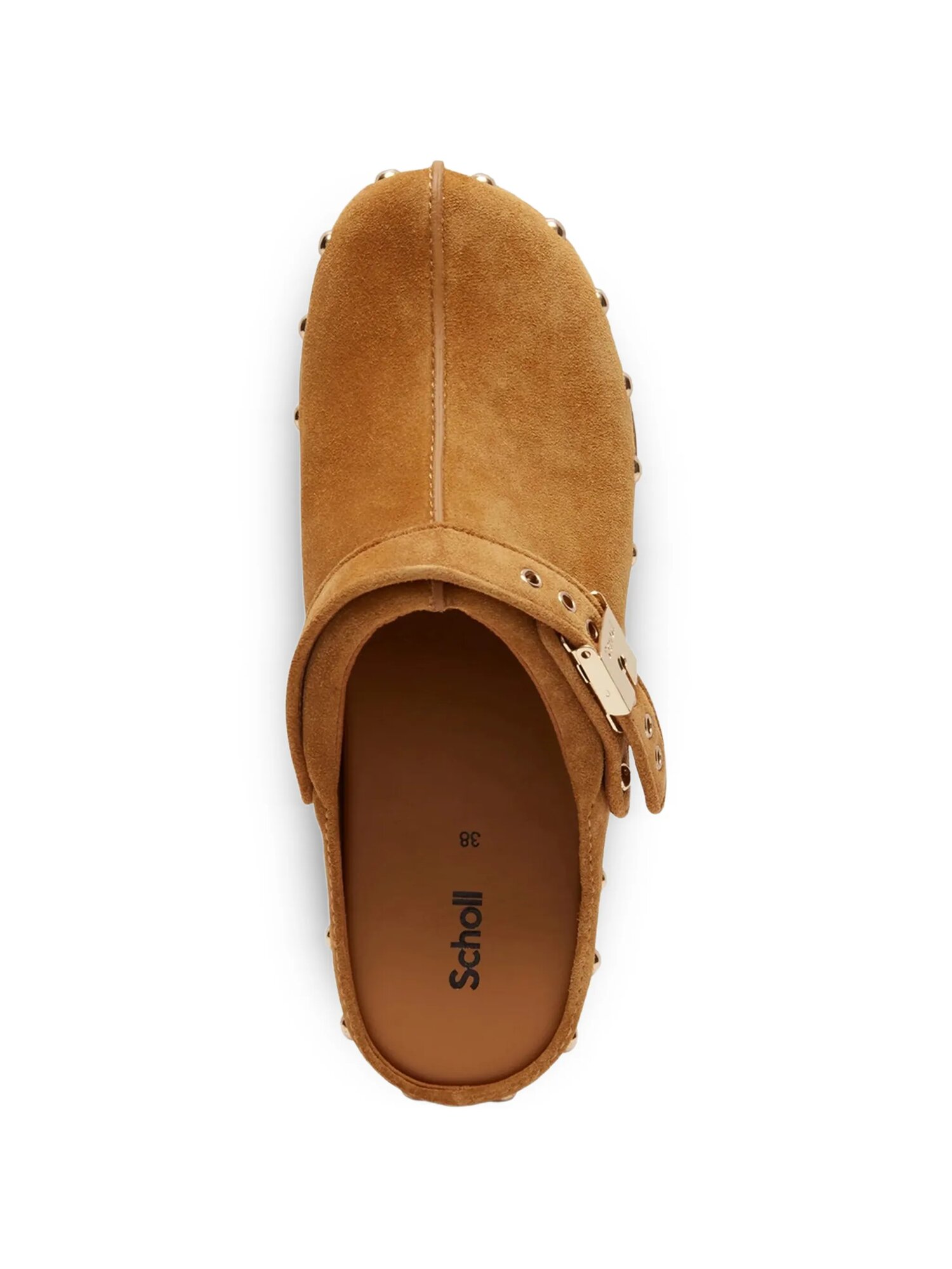 Слипоны Scholl Stud-embellished buckle-fastening clogs, размер 37, разноцветный — фото 1