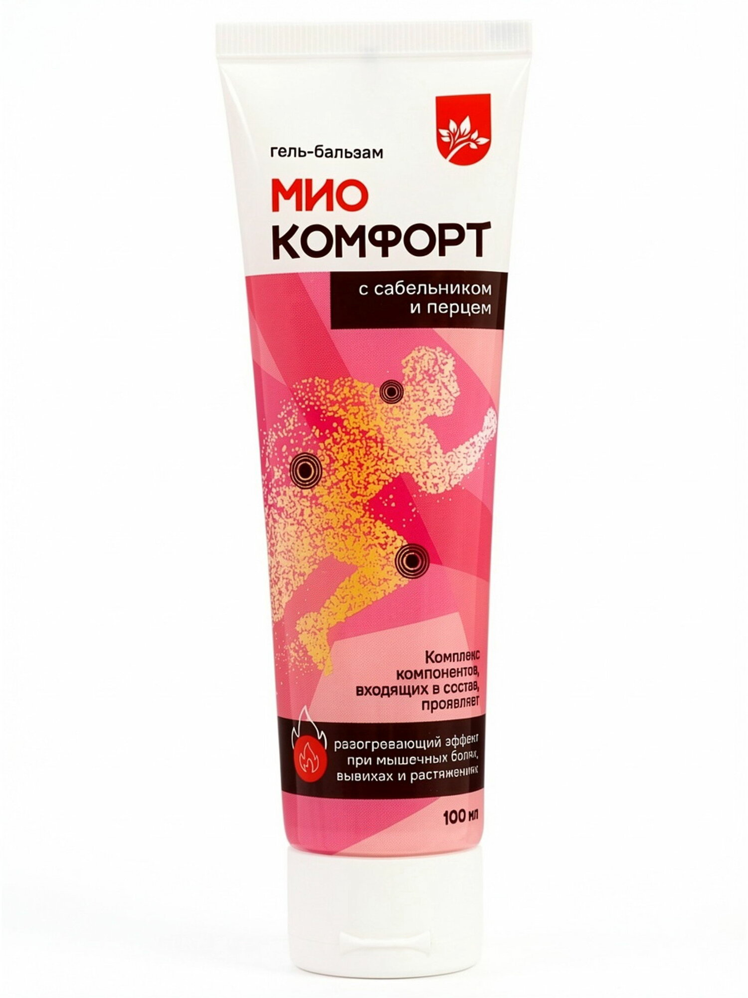 Гель-бальзам "Миокомфорт", разогревающий, при болях в мышцах, вывихах и растяжениях, 100 мл