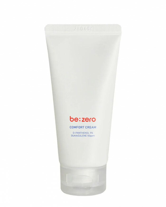 Derma Factory be; zero COMFORT CREAM Гипоаллергенный успокаивающий крем для лица с пантенолом и гвайазуленом 80мл