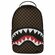 Сумка SPRAYGROUND, фактура пэчворк, коричневый/черный