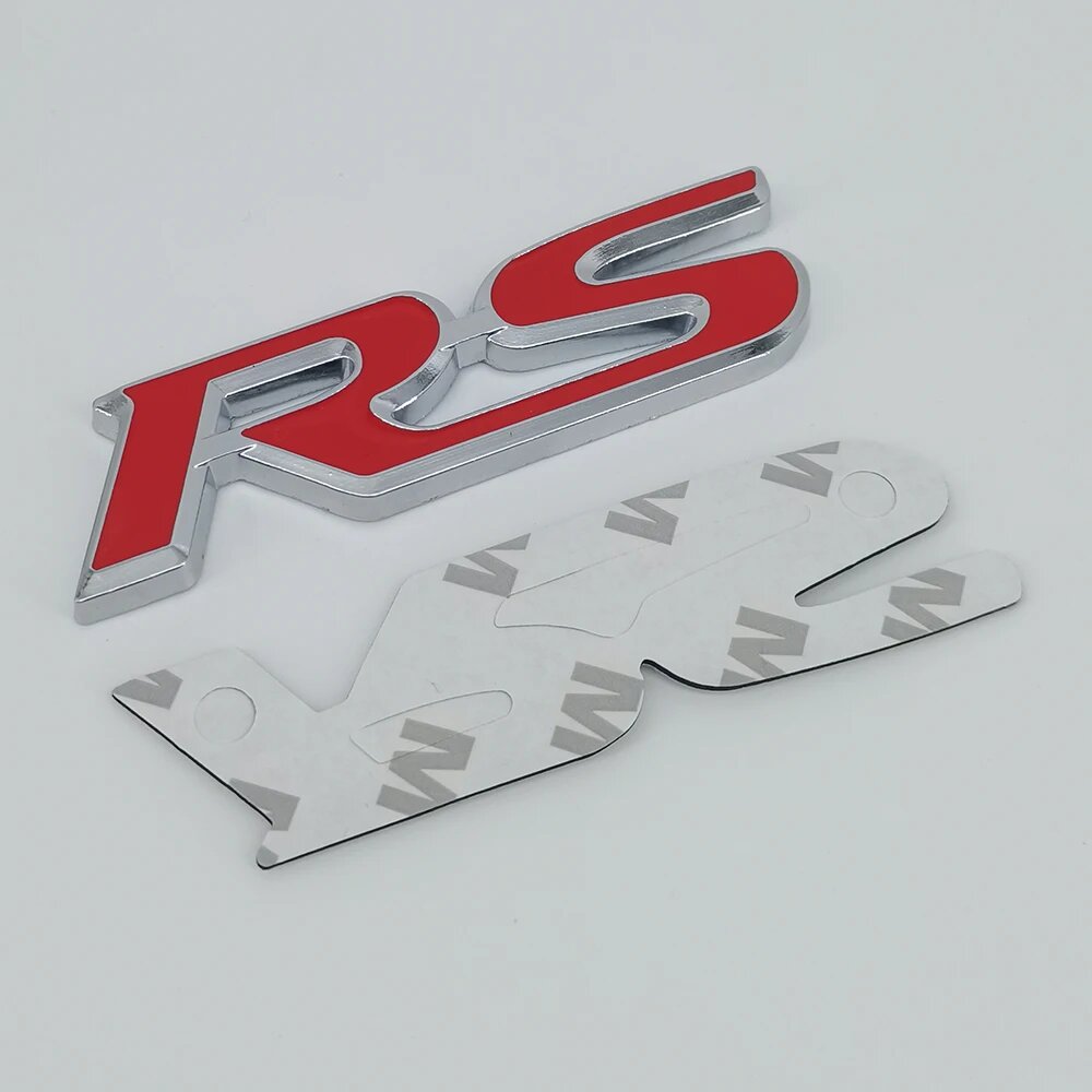 Наклейка RS Chrome Red для авто Honda