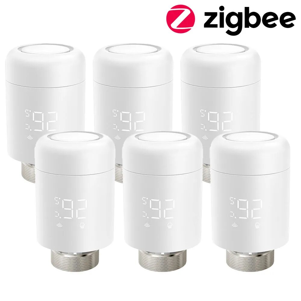 AVATTO Zigbee Термостатический клапан, 6PC