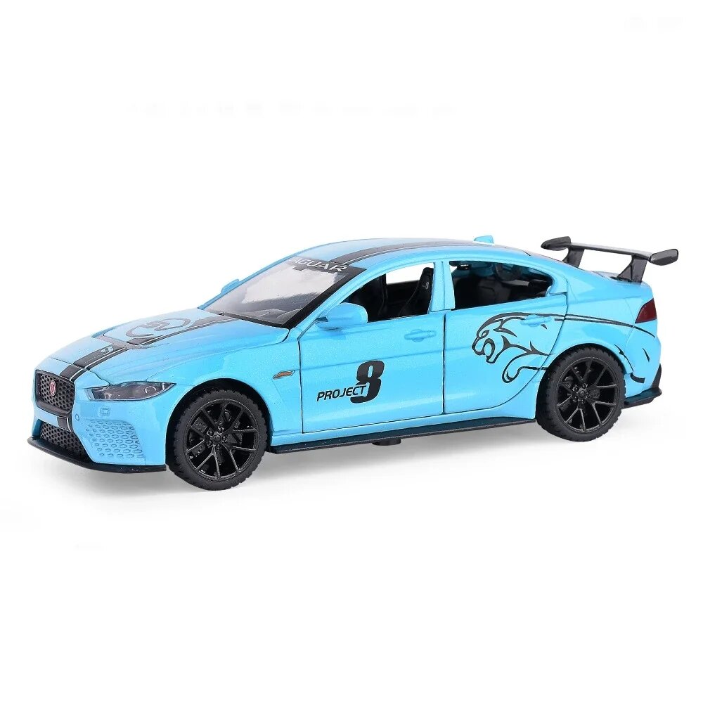 Металлическая модель Jaguar Project 8, 1:32, синий