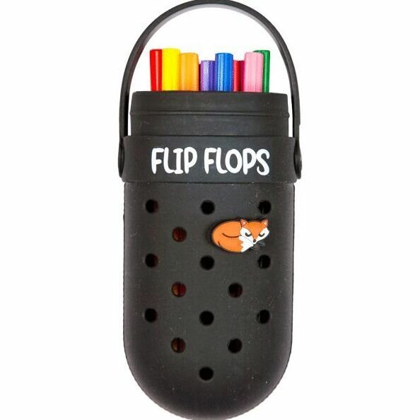 Пенал-тубус 1 отделение (deVente) Flip Flops черный