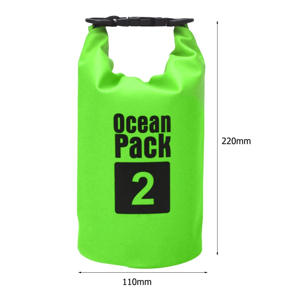 Водонепроницаемая сумка Ocean Pack 2L, Зеленый