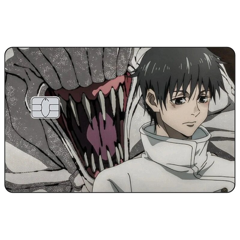 Наклейка на карту Jujutsu Kaisen, серый, No Chip